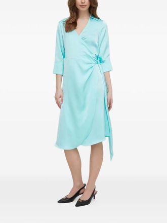 Joop tie V-neck dress - Blau