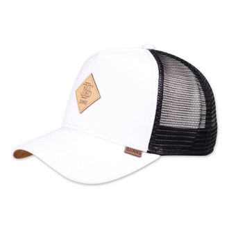 Djinns Trucker Cap HFT Cap Jersey Patch White Wei&szlig;, Size:OneSize