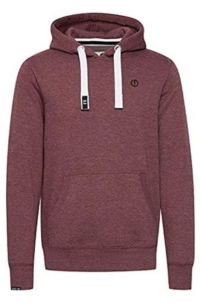 Solid SDBennHood Homme Pull &agrave; Capuche Hoodie Poche Kangourou Cordon de Serrage Poignets c&ocirc;tel&eacute;s D&eacute;tails du Label M&eacute;lange de Coton Regular Fit, Taille:L, Cou
