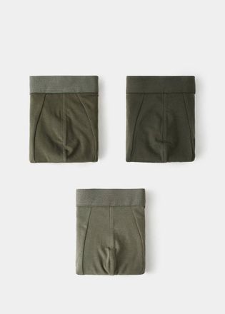 Mango 3er-Pack kombinierte Slips khaki - Herren - XL - MANGO MAN
