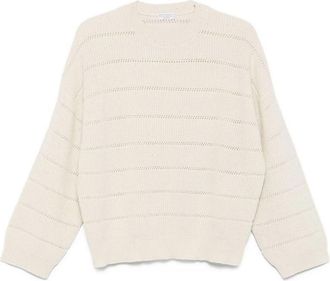 Brunello Cucinelli Pull Col Rond - Beige