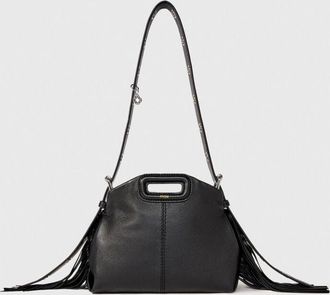 Maje Sac Miss M Mini En Cuir Lisse - Noir - Maje