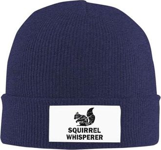 Generic Drôle De Chuchoteur DÉcureuils Unisex Skull Cap Respirant Bonnet De Pêcheur Coupe-Vent Bonnets Hiver pour Course À Pied Sport Randonnée