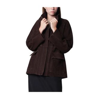 Nour Hammour Quai Funnel Jacket - - Jackets - Damen - Braun - 2XS