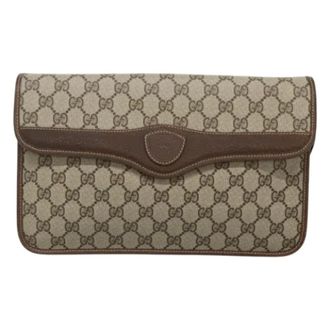 Gucci Pre-owned Cuir sacs-gucci - Femme - Pre-owned - Beige - Taille: ONE Size