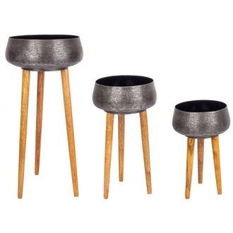 BIZZOTTO Set3 p.vaso varanasi treppiede to nero