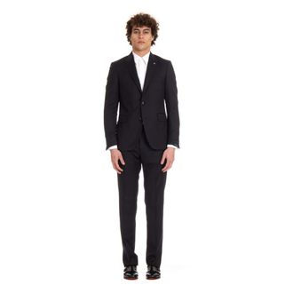 Tagliatore Blaues Wollkleid mit Taschen - - Suits - Herren - Blau - 2XL