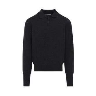 STUDIO NICHOLSON Sark Strick-Polo - - Tops - Herren - Grau - L