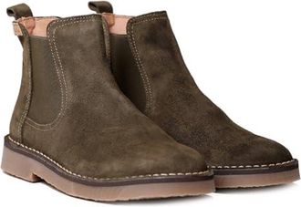 Toni Pons ISA-SY Bottines pour femme en croûte de cuir avec élastiques latéraux, kaki, 33 EU