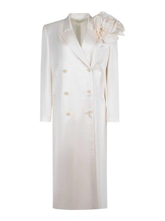 Magda Butrym Manteau Au Genou - Beige
