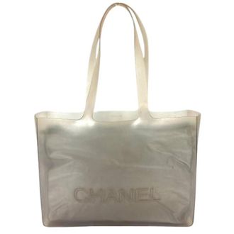 Chanel Pre-owned Gummi Tote Bag - - Pre-owned - Damen - Grau - ONE SIZE