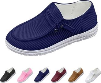 Generic Chaussures de course d&eacute;t&eacute; pour femme - Respirantes - L&eacute;g&egrave;res et confortables - Mocassins &agrave; enfiler - Doux et confortables - Larges chaussures de loisi
