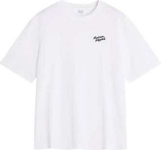 Maison Kitsun&eacute; Femme, Tops, Blanc, Taille: 40 FR Handwriting Comfort T-Shirt