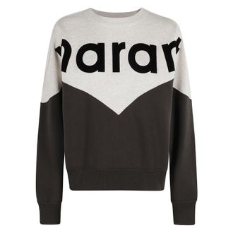 Isabel Marant Schwarzer Houston GZ Sweatshirt mit Logo - - Sweatshirts & Hoodies - Damen - Schwarzk - S