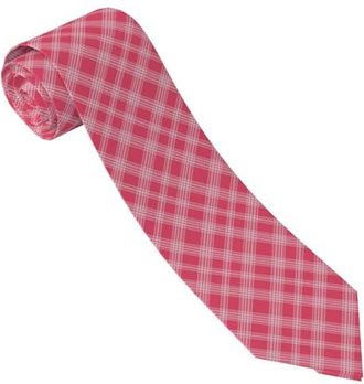 Generic Cravate Pour Hommes Imprim&eacute; &Agrave; Carreaux Roses Et Blancs Fine Men Tie &Eacute;troit Cravate Pour Homme Pour Mariage Affaires Remise De Dipl&ocirc;me