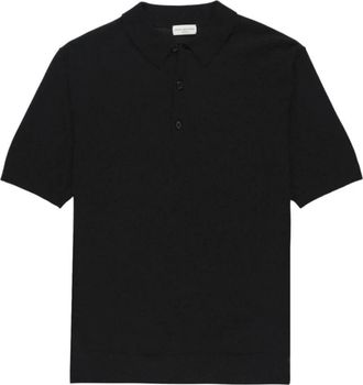 Dries Van Noten Homme, Tops, Noir, Taille: XL Maurice Polo