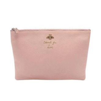 Gucci Pre-owned Animalier Bee Leder Clutch Bag - - Pre-owned - Damen - Rosa - ONE SIZE