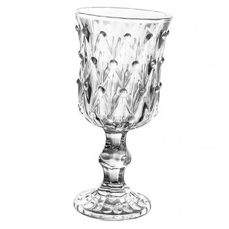 Cabilock Transparenter Vintage Relief Weinkelch Aus Glas 200 Ml Rotweinglas Mit Hohem Stiel F&uuml;r Wein Und Saft Klarer Retro Stil Edles Design F&uuml;r Zuhause Und Pa