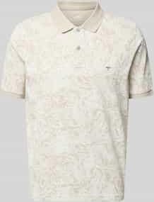 Fynch-Hatton Regular Fit Poloshirt aus Baumwolle im Allover-Look