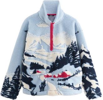 Next Fleecejacke Teddy-Borgoberteil mit 1/4-Rei&szlig;verschluss (1-St)