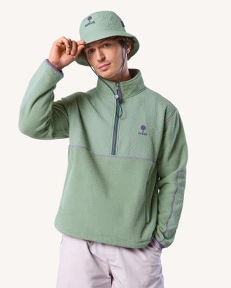 Faguo Polaire zipp&eacute;e vert clair