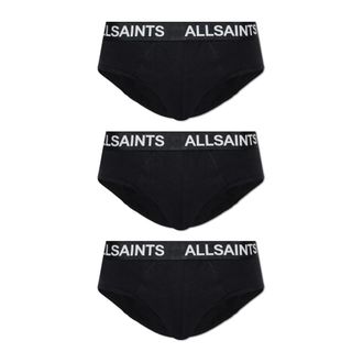 AllSaints Homme, Sous-v&ecirc;tements, Noir, Taille: XL Lot de trois slips
