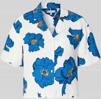 Tommy Hilfiger Boxy Fit Leinenbluse mit Viskose-Anteil