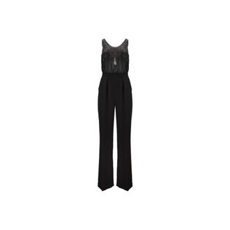 Elisabetta Franchi Langes &auml;rmelloses Kleid - - Jumpsuits & Playsuits - Damen - Schwarzk - M