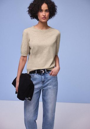 Street One Strickpullover Halbarm mit modischen Pull-&Auml;rmeln