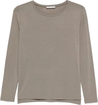 Le Tricot Perugia t-shirt à manches longues - Marron