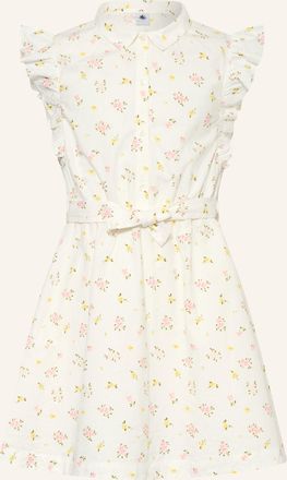 Petit Bateau Petit Bateau Kleid Mit Volants weiss