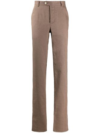 Billionaire Boys Club pantalon fusel&eacute; &agrave; broderies - Marron