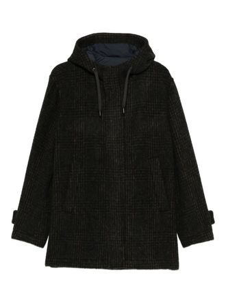 Herno manteau &agrave; carreaux - Marron