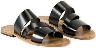 Saison 1865 Sandales plates en cuir