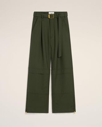 Ami Ami Paris - Gr&uuml;ne Cargo-Hose aus Wolle Gr&uuml;n - Gr&ouml;&szlig;e: XL - f&uuml;r Damen