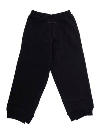 Maison Margiela Boys Kids Cotton Pants Black Trousers