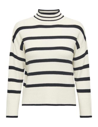 Only Damen Onlibi L/S Higneck Cc Knt Pullover, Whitecap Gray, M EU