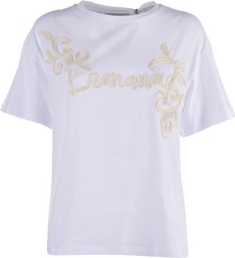 Ermanno Scervino Femme, Tops, Blanc, Taille: 38 FR T-Shirt