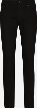 Dolce & Gabbana Jeans Slim Stretch Schwarz Gewaschen - Mann Jeans Mehrfarbig 60