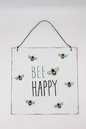 Boltze Blechschild Bee Happy (Bee Happy 3)