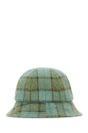 Helen Kaminski Womens Embroidered Wool Blend Franz Bucket Hat Alpinecheck Cappelli E Fasce Per Capelli