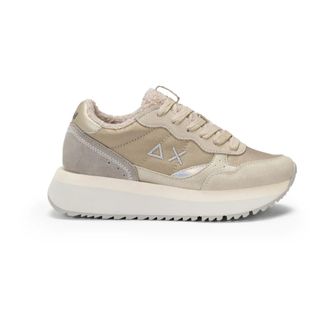 Sun 68 Sneaker aus Wildleder und Stoff - - Shoes - Damen - Beige - 39 EU