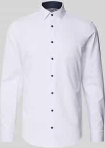 Jake*s Slim Fit Business-Hemd mit Knopfleiste