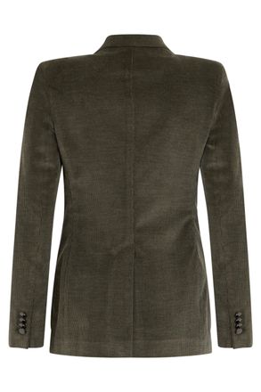 Tagliatore Cotton Velvet Double-Breasted Blazer - Green