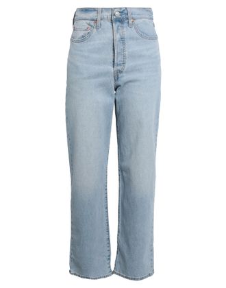 Levi's RIBCAGE STRAIGHT ANKLE LIGHT INDIGO - FLAT FINISH