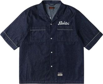 Evisu Homme, Chemises, Bleu, Taille: M HT Denim SS Shirt