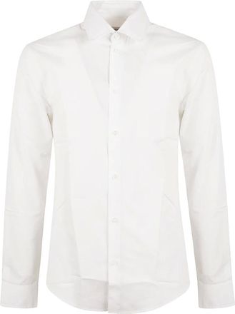 Burberry Homme, Chemises, Blanc, Taille: L Chemise en popeline de coton &agrave; coupe classique