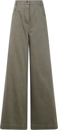 Max Mara Damen, Jeans, Gr&uuml;n, 2XSGr&ouml;&szlig;e