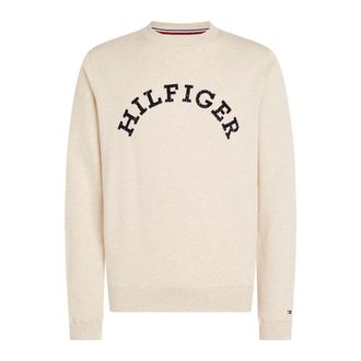 Tommy Hilfiger Homme, Sweatshirts et sweats &agrave; capuche, Beige, Taille: 2XL SweaT-shirt Arqu&eacute;