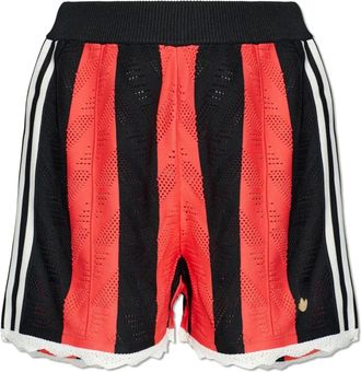 adidas Femme, Shorts, Rouge, Taille: 36 FR Striped Pattern Shorts